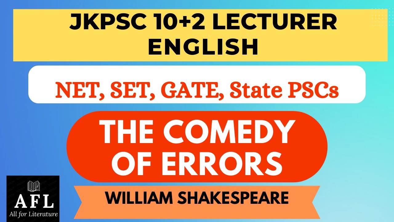 The Comedy of Errors by Shakespeare, Easy and Detailed Explanation for ...