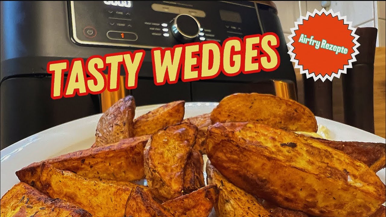 Pommes WEDGES aus dem Airfryer | Super knusprig und einfach! 🍟 - YouTube