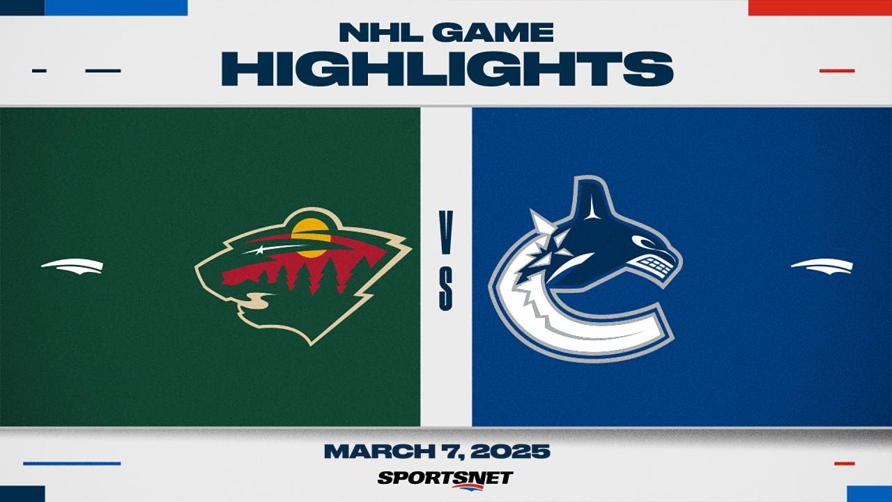 NHL Highlights | Wild vs. Canucks - March 7, 2025 - YouTube