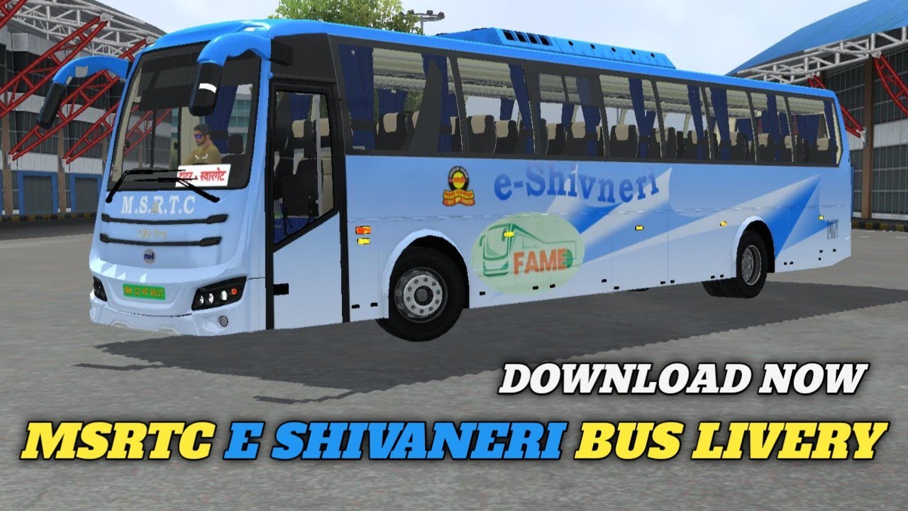 Msrtc E-Shivneri Bus Livery Download | Bus Simulator Indonesia | Bussid ...