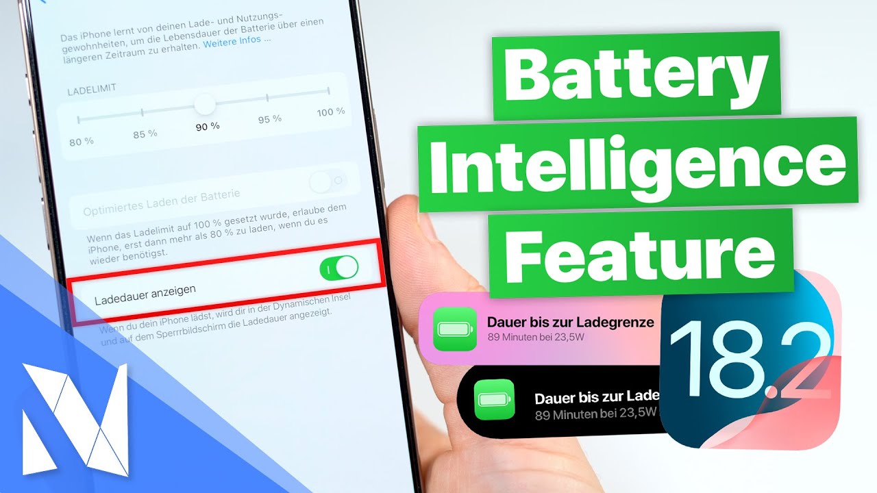 iOS 18.2 - NEUES "Battery Intelligence" Feature geplant? 🔋 | Nils ...