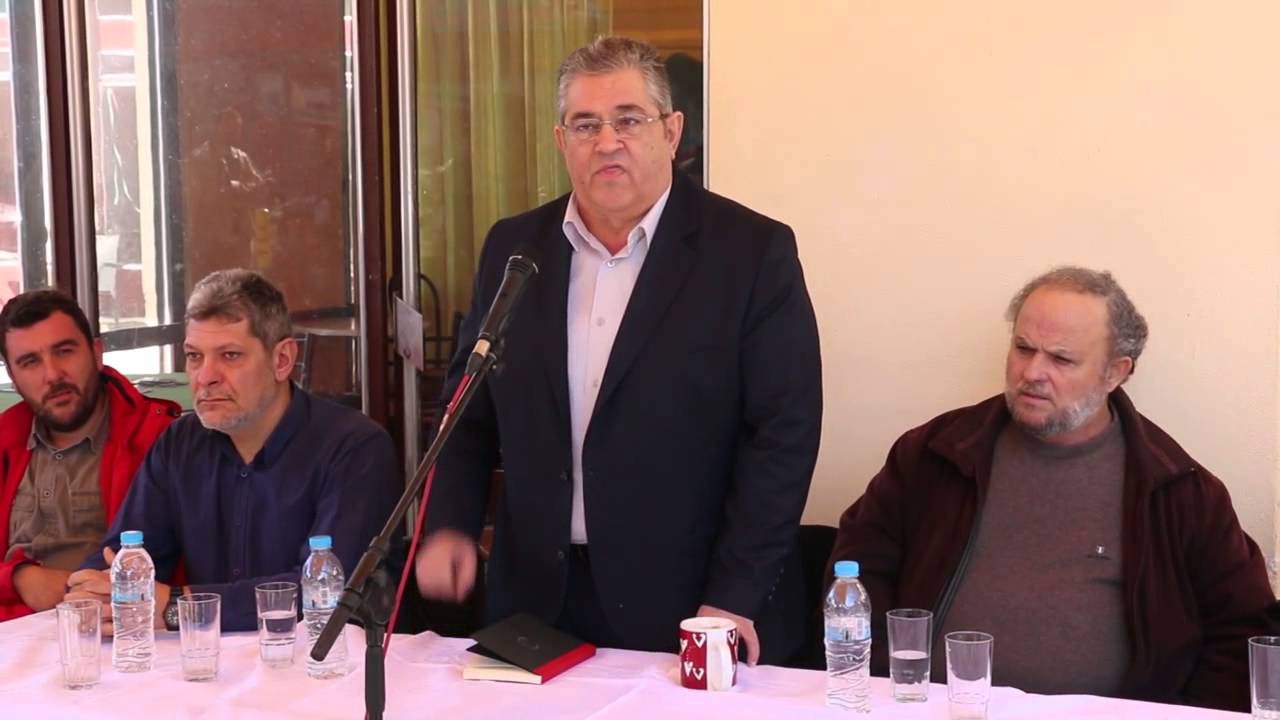 Δημήτρης Κουτσούμπας περιοδεία στο χωριό Νεοχώρι Άρτας - YouTube