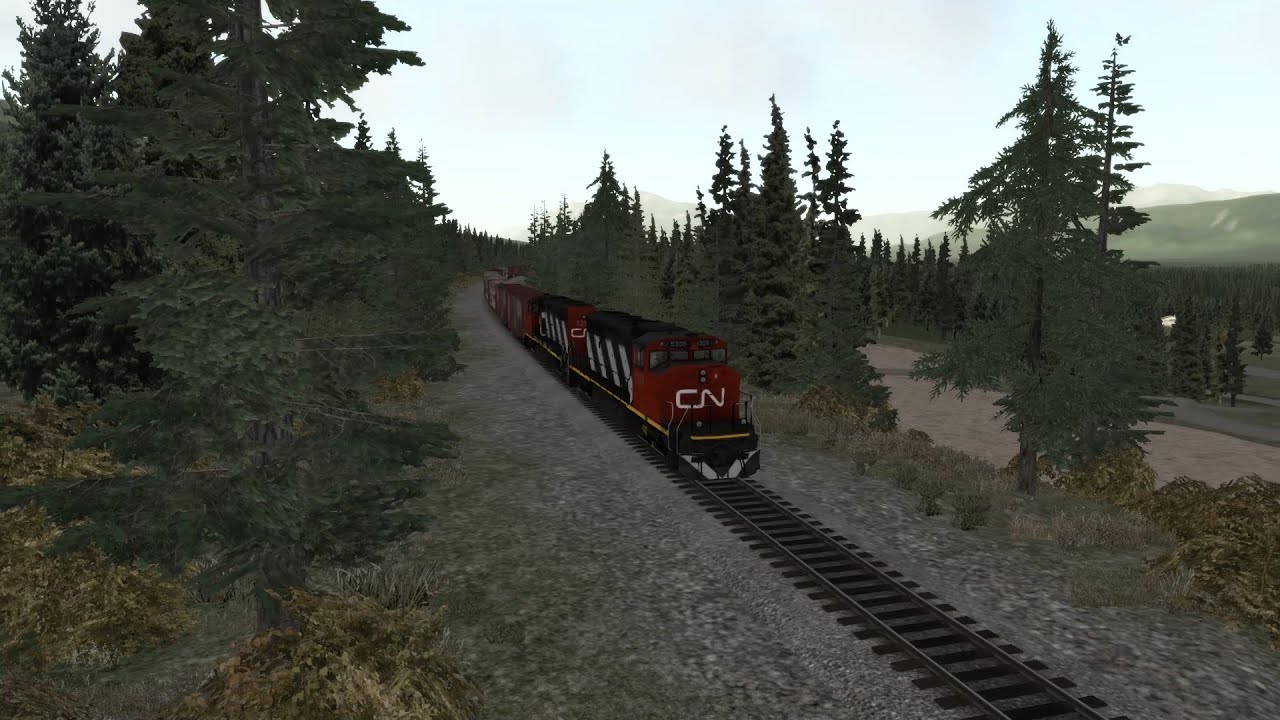 Train simulator 2020 Yellowhead pass CN SD-40-2W Timelapse - YouTube