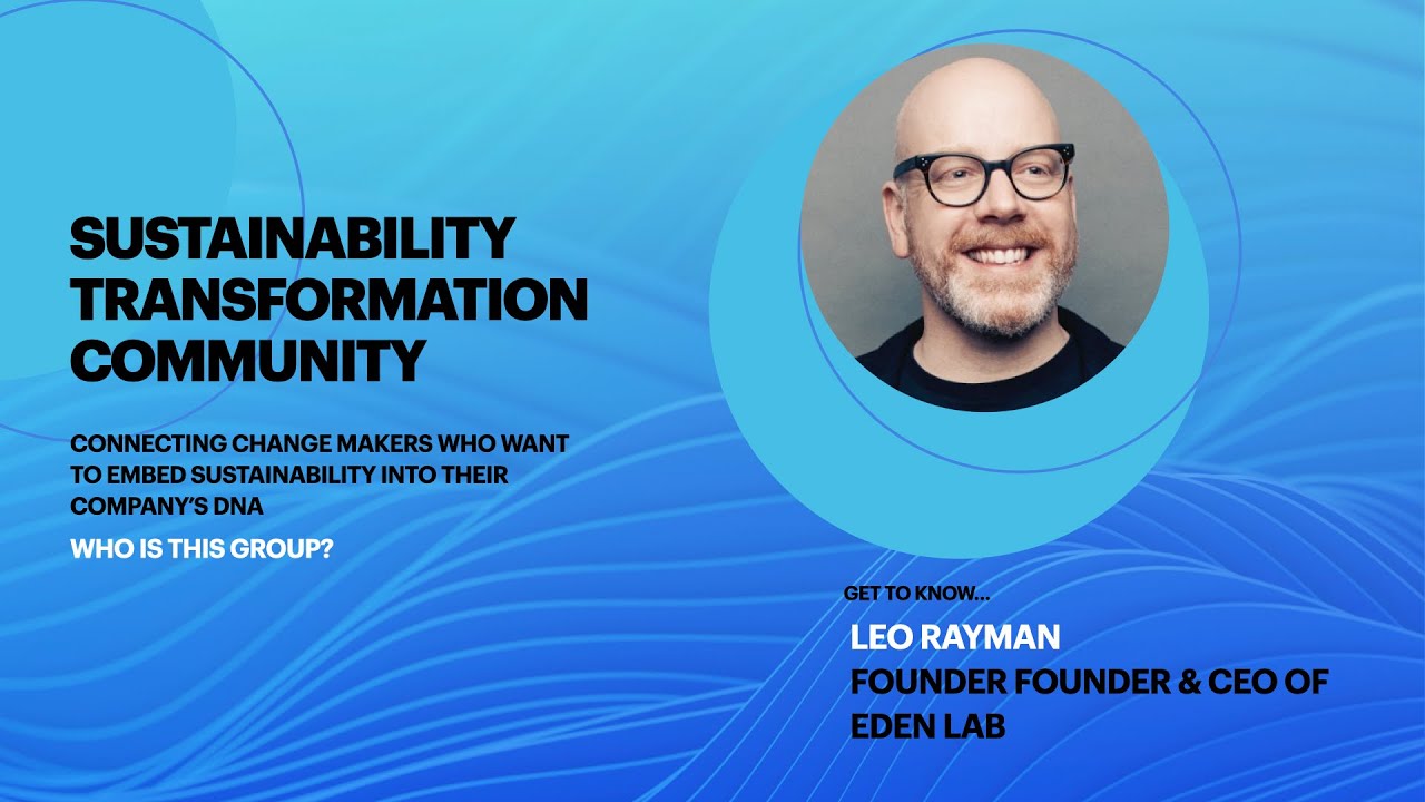 Sustainability Transformation. Getting to know Leo Rayman - YouTube