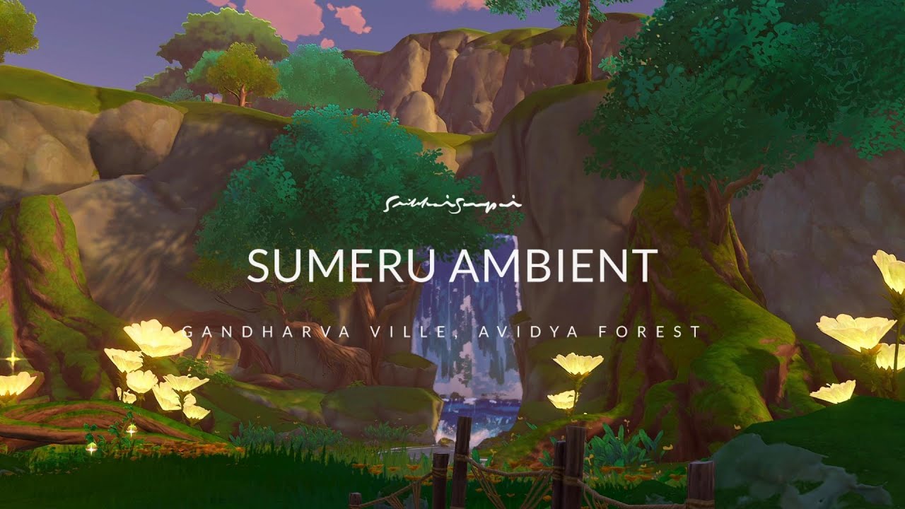 Gandharva Ville Sumeru Ambient Background Music Forest Sound (30 Min ...