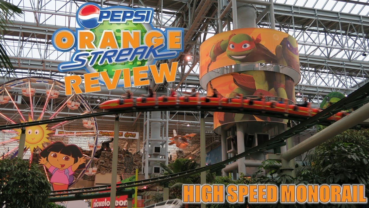 Pepsi Orange Streak Review, Nickelodeon Universe (Mall of America ...