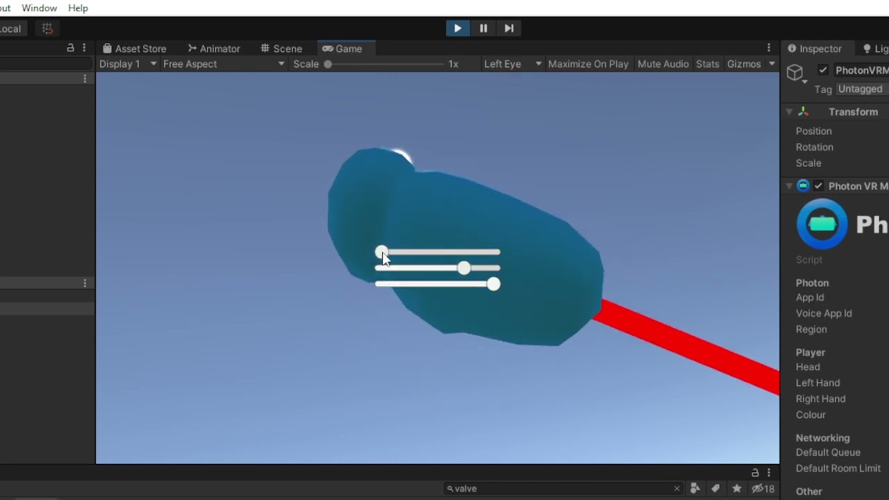 Photon VR colour changing example - YouTube