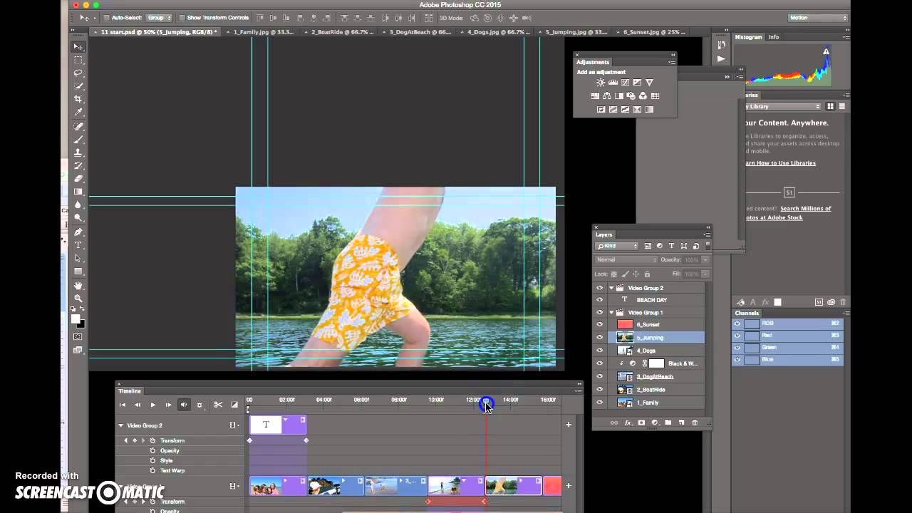 creating video in photoshop part 2 - YouTube