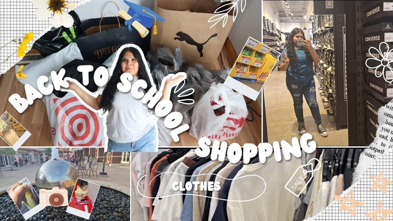 Back to school shopping & Haul for senior year 🛍️🎒2024 - YouTube