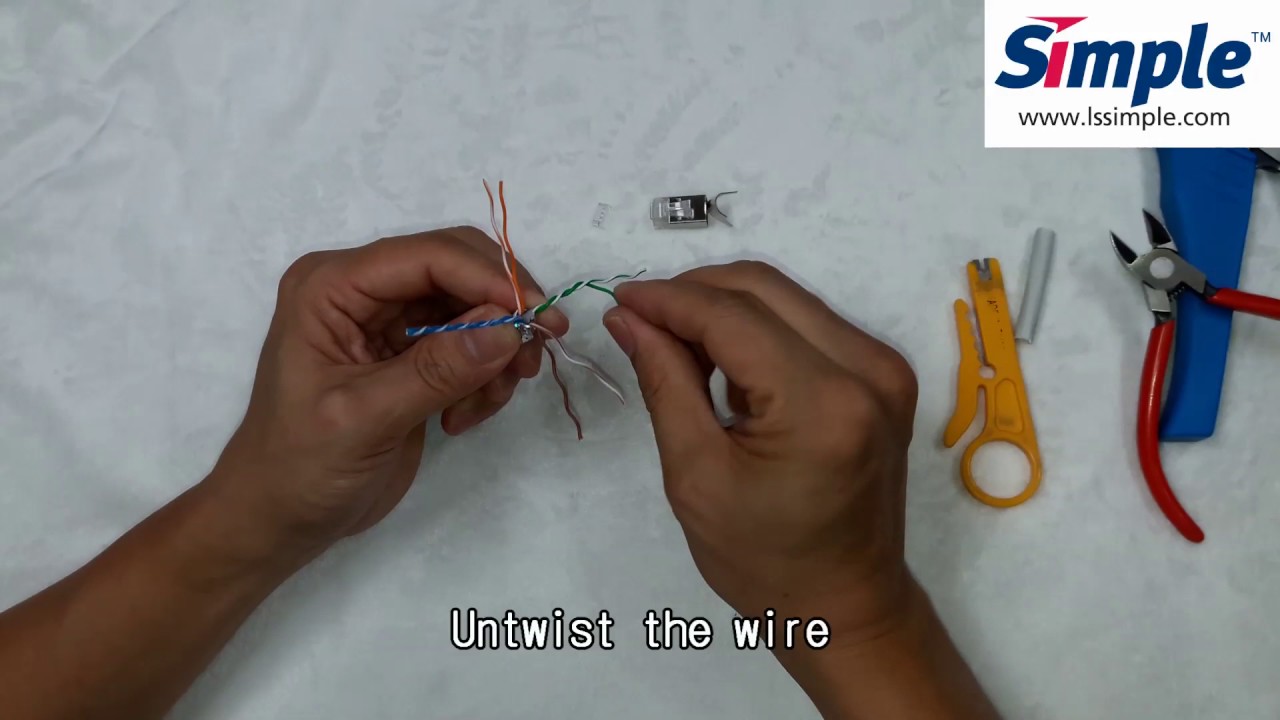 [Installation] Assembly Shielded modular plug with F/UTP Cable - YouTube