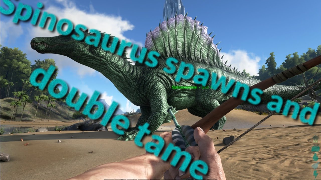 Ark Survival Evolved CenterTips #3: Spinosaurus spawns and double tame ...