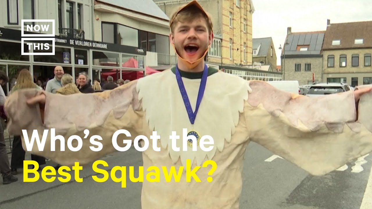 Belgium's Seagull Imitation Competition - YouTube