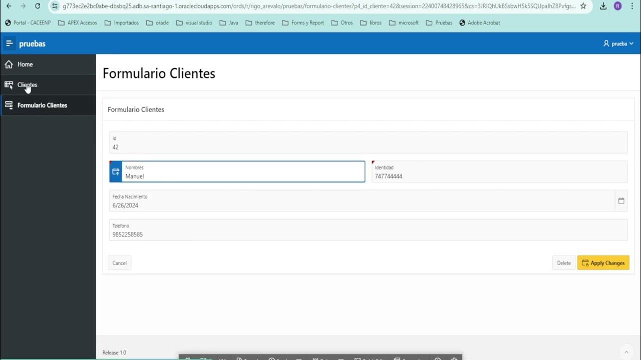 Formularios en Oracle Apex, crear un CRUD muy facil, Desarrollo Web # ...