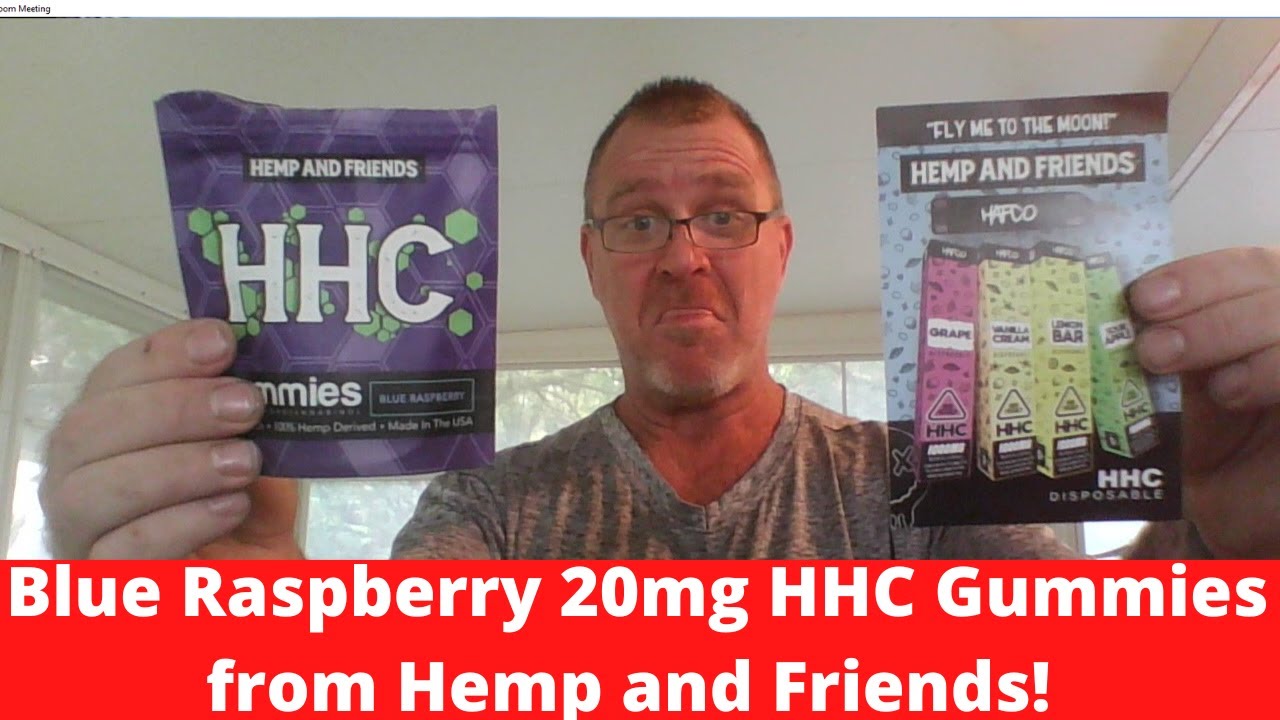 Blue Raspberry 20mg HHC Gummies from Hemp and Friends! - YouTube
