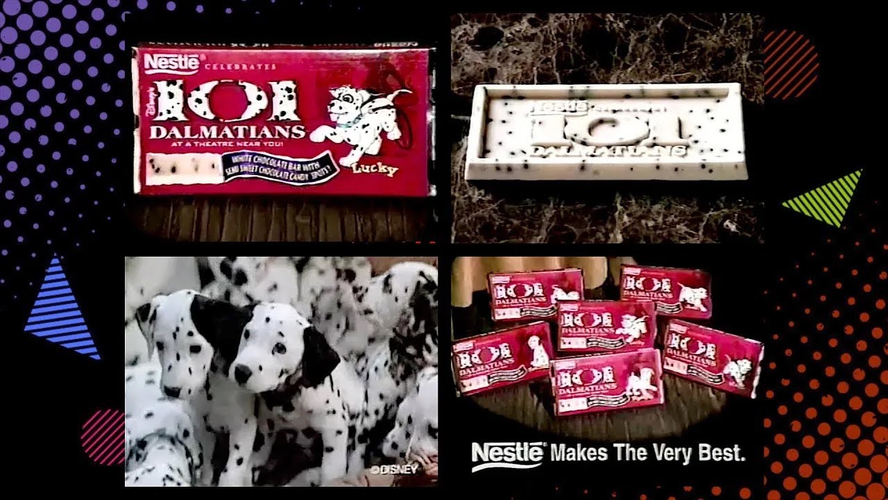 Retro 1996 - 101 Dalmatians Candy Bar - Disney - Commercial - Cable TV ...