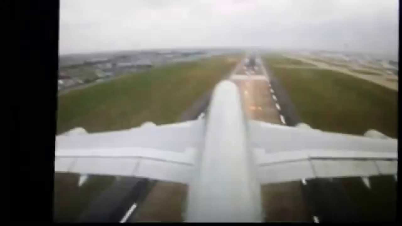 Airbus A380 crosswind landing - Tail cam - YouTube