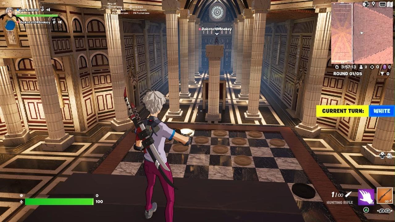 Wreakin my friend in FORTNITE CHECKERS - YouTube