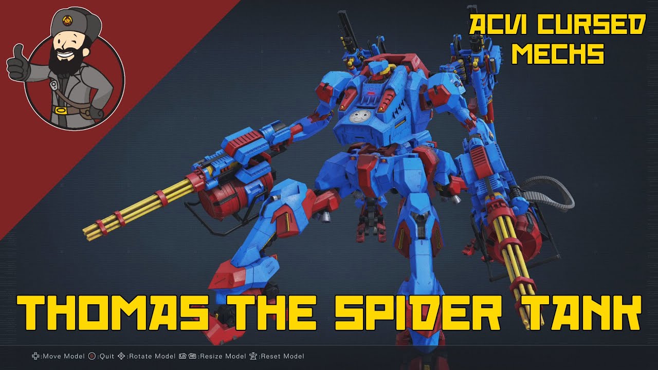 Cursed Mechs of Armored Core VI - Thomas the Spider Tank - YouTube
