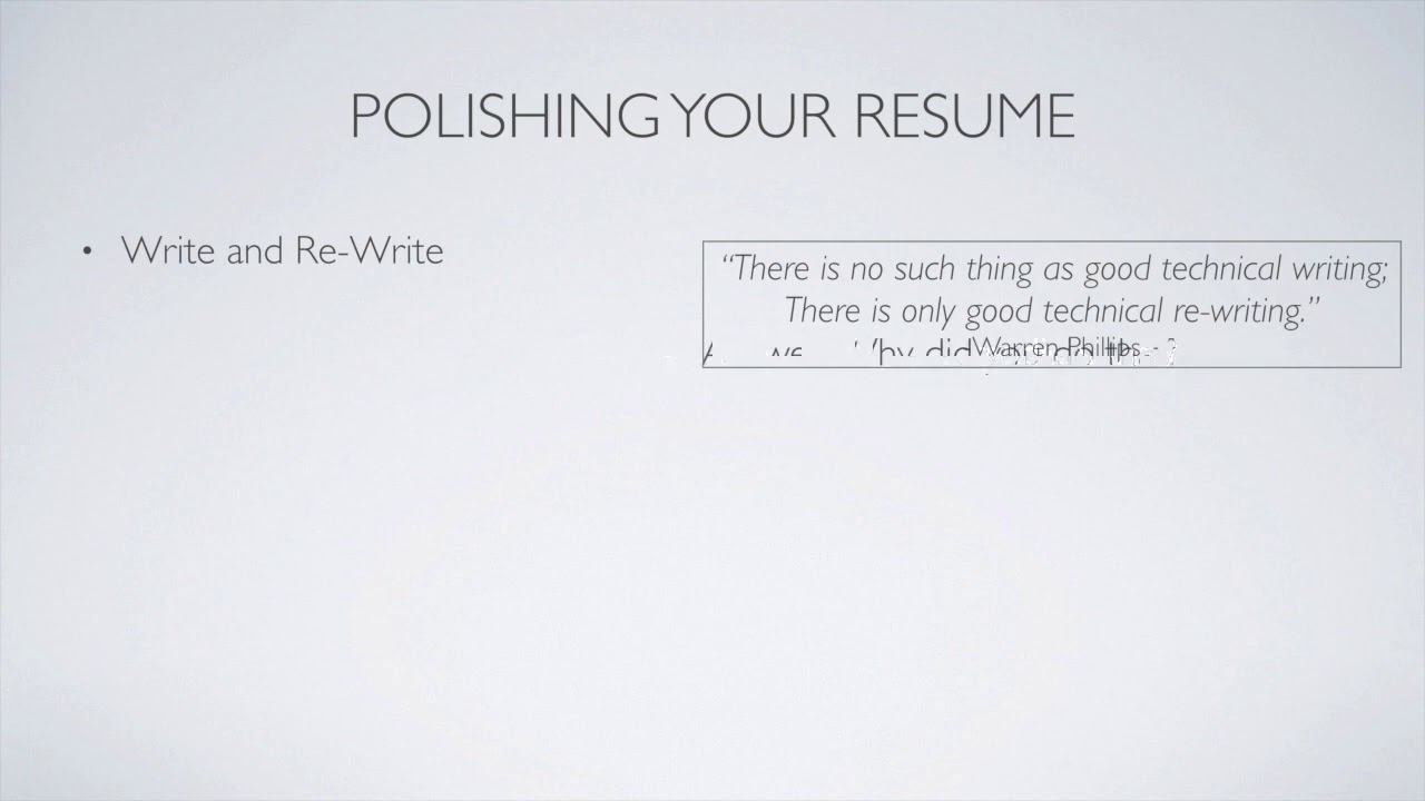5 Principles for Landing Your Dream Job . Resumes . Polishing Your ...