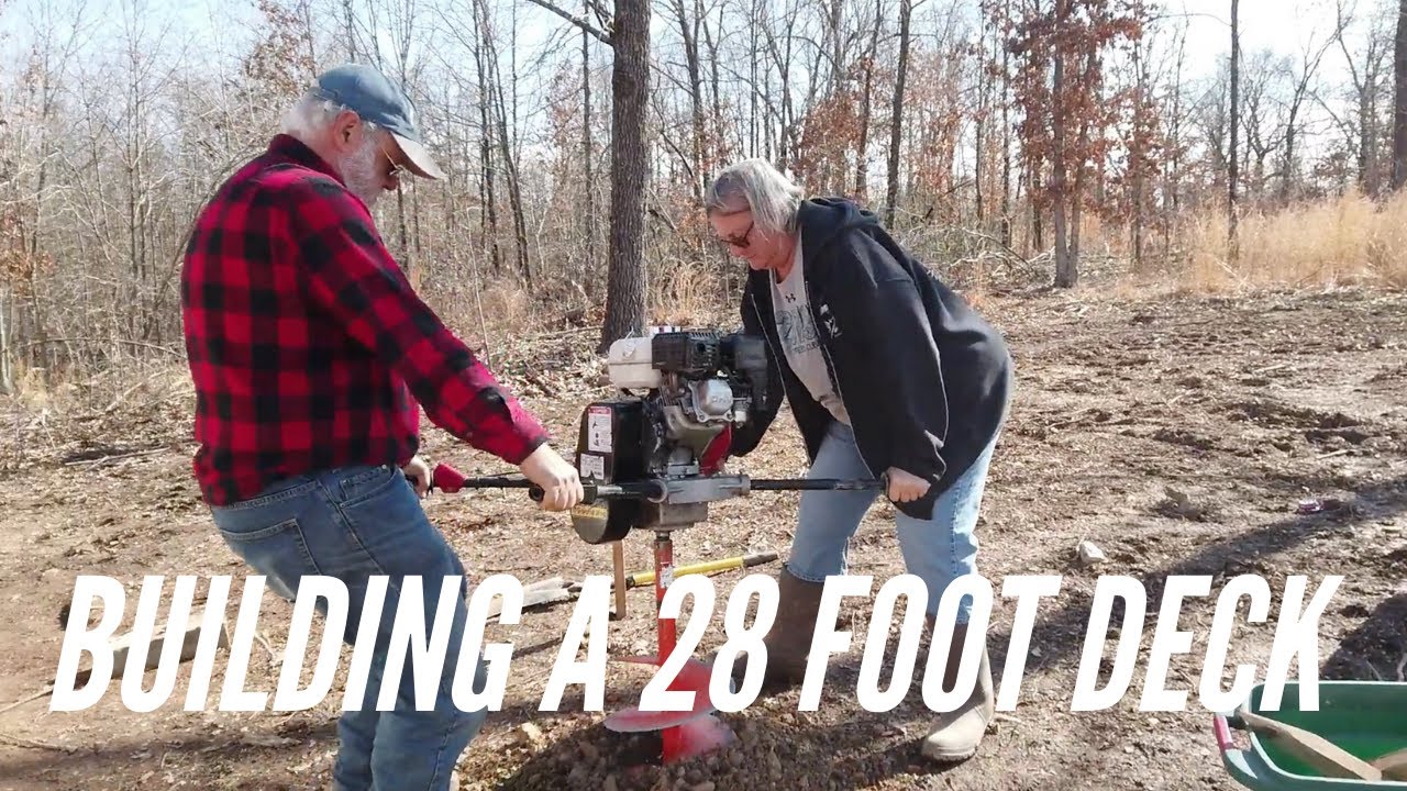 Building a 28 Foot Deck - YouTube