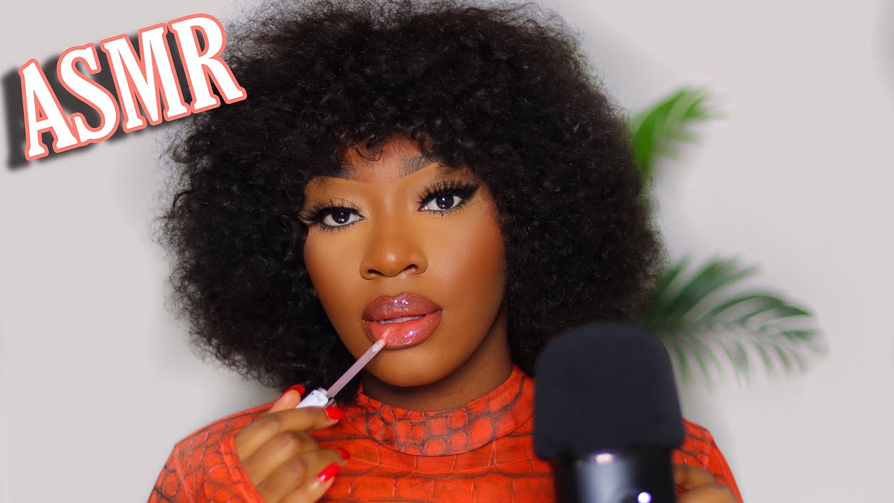 ASMR, 20 CAPAS DE LIPSGLOSS + COSQUILLEO mouth Sounds - YouTube