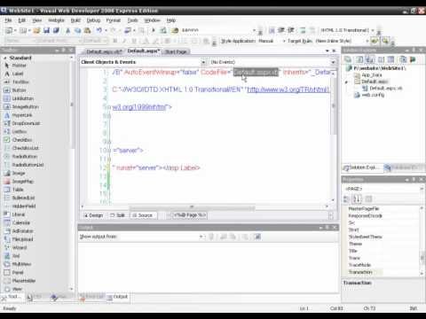 Basic ASP.Net with VB.Net ตอนที่ 3 (Page_Load) - YouTube