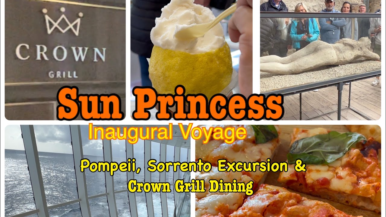 Cruise Diary Day 2-3 :Sun Princess Inaugural Voyage - YouTube