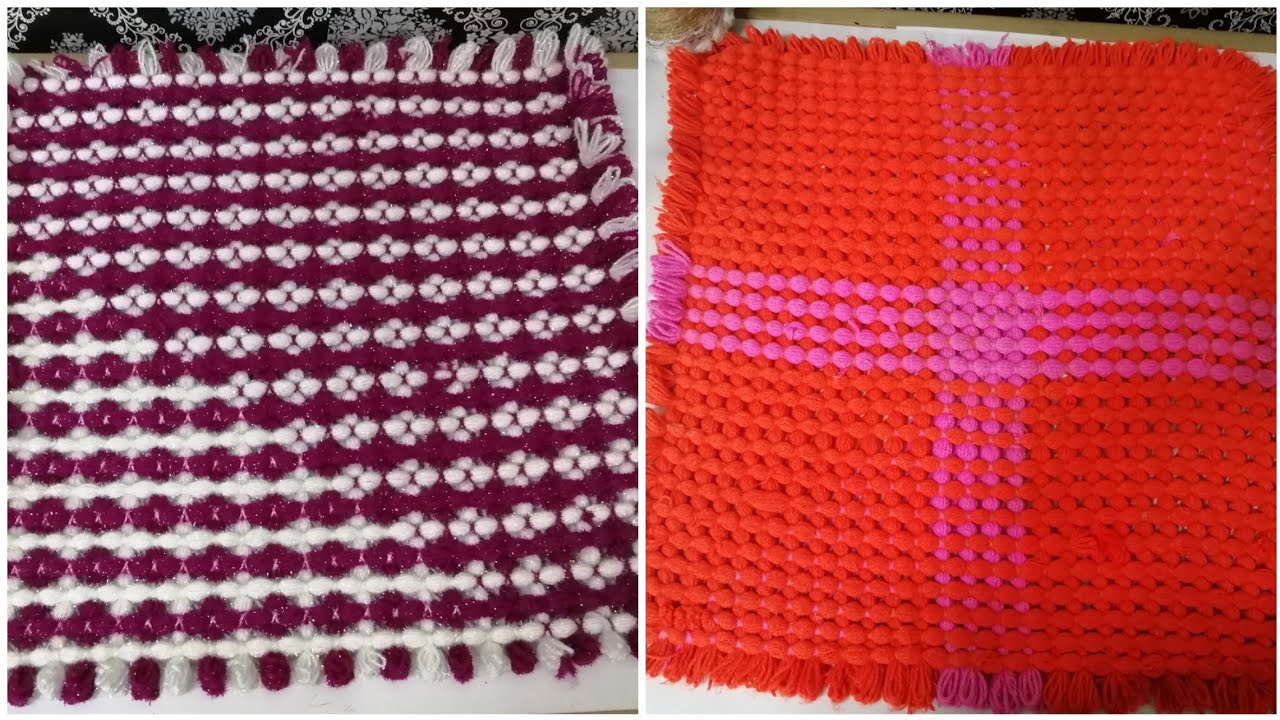 How to make a beautiful woollen mat ||DIY CRAFT - YouTube