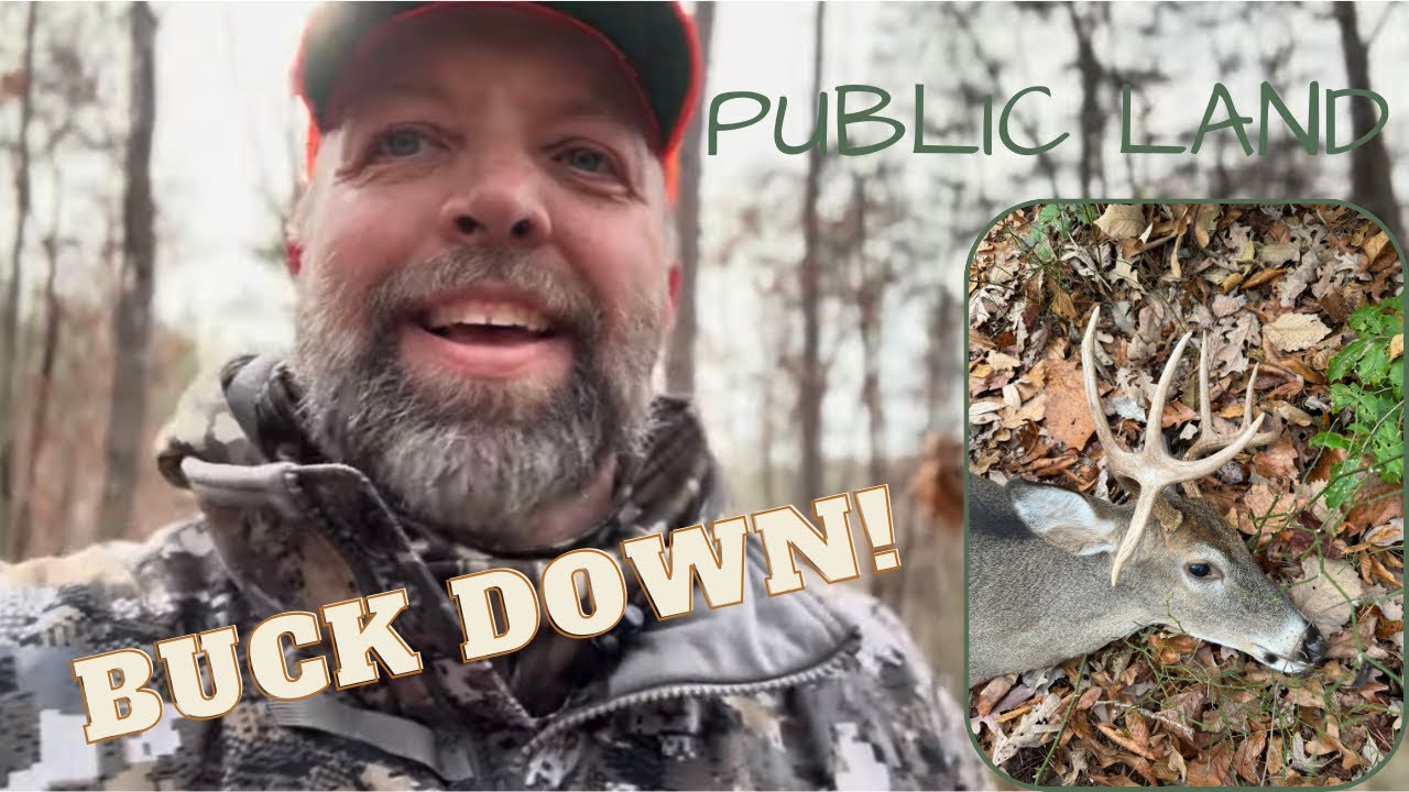 DROP TINE BUCK! First PUBLIC LAND deer!! First JX3 hybrid saddle deer ...