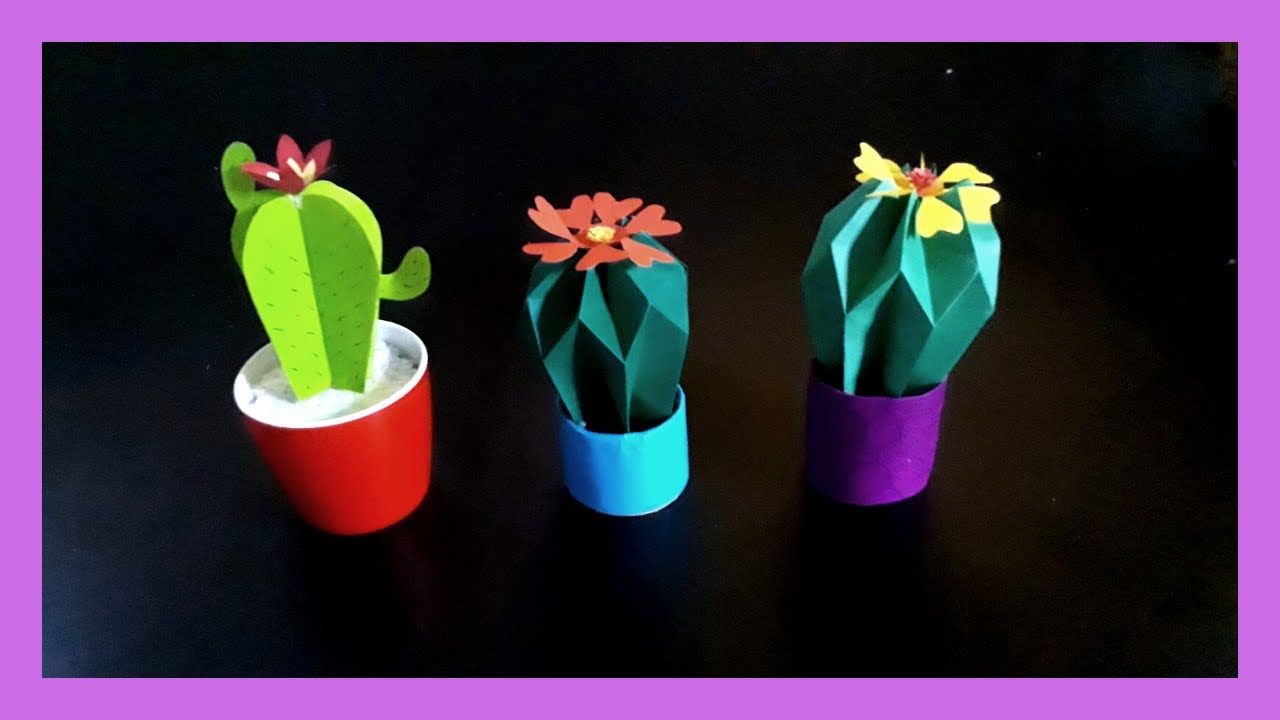 How to Make an Easy Origami Cactus | Step by Step - YouTube