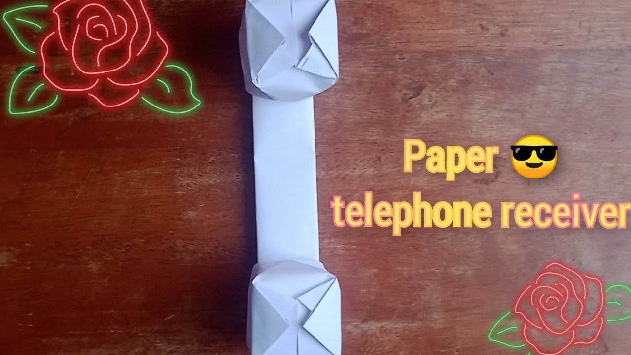 How to make paper telephone📞 receiver at home/Easy paper Craft ...