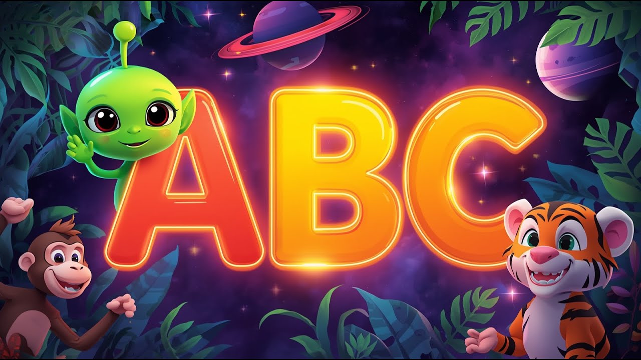 Alphabet from Space 🚀 A to Z with Aliens | Fun ABC Learning for Kids ...
