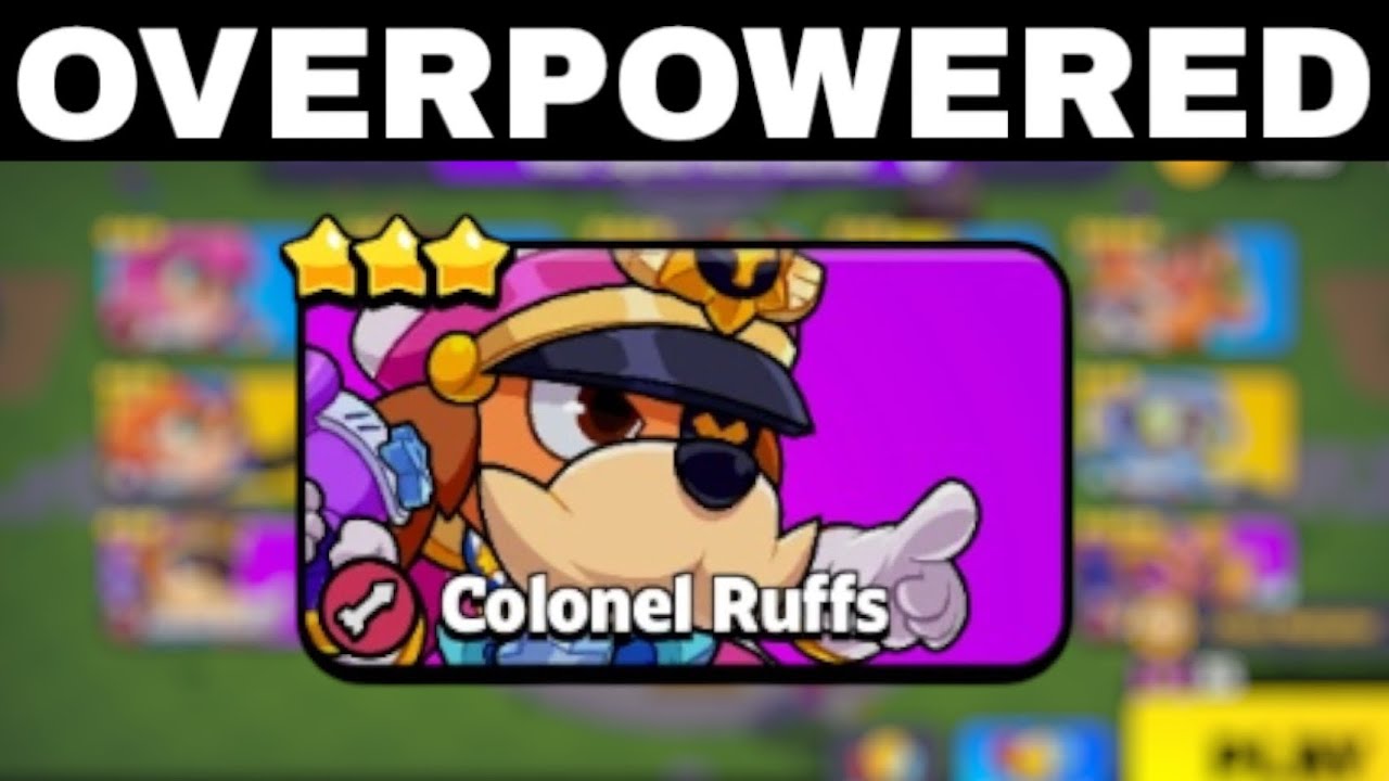 Colonel Ruffs is OVERPOWERED in Squad Busters. - YouTube