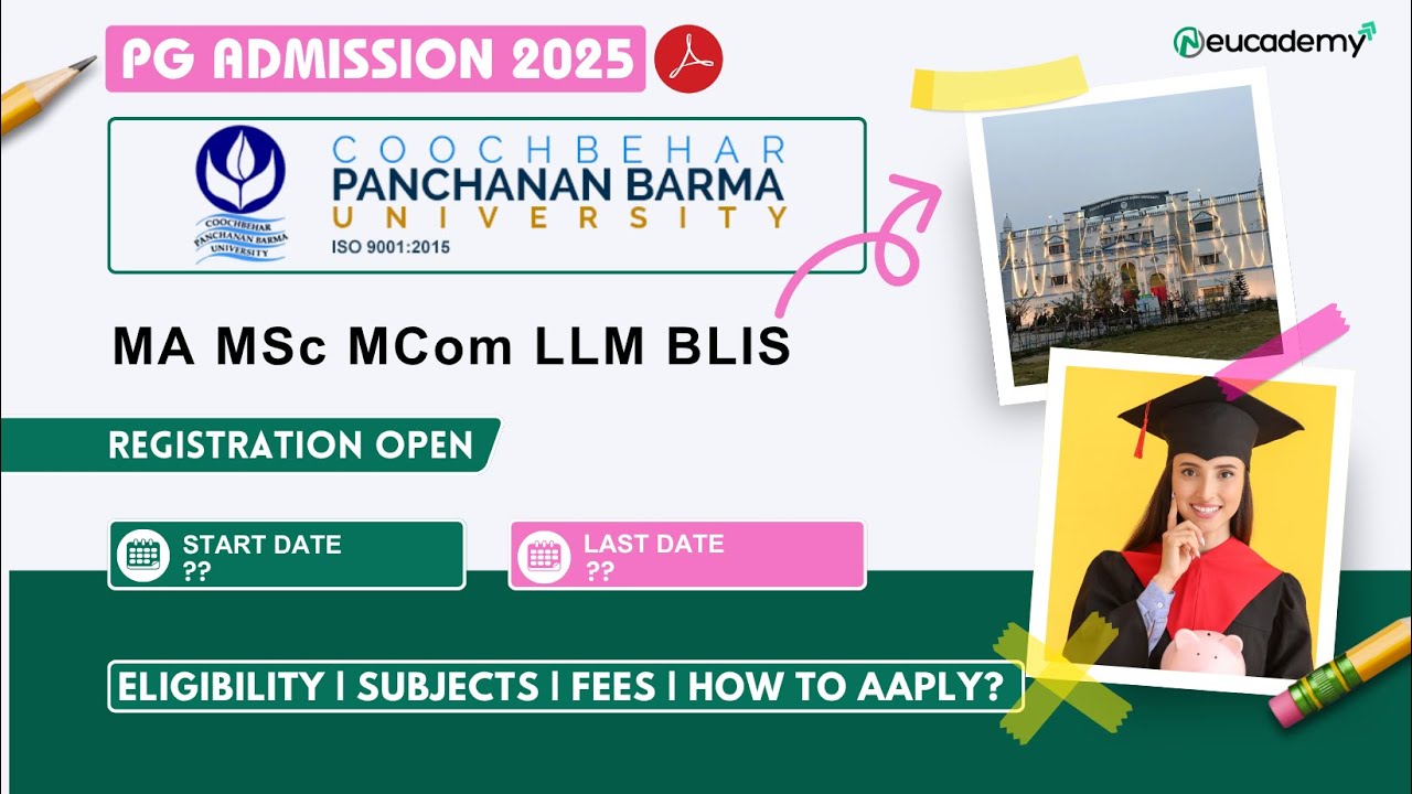 Ongoing WB PG Admission 2025-26: Cooch Behar Panchanan Barma University ...