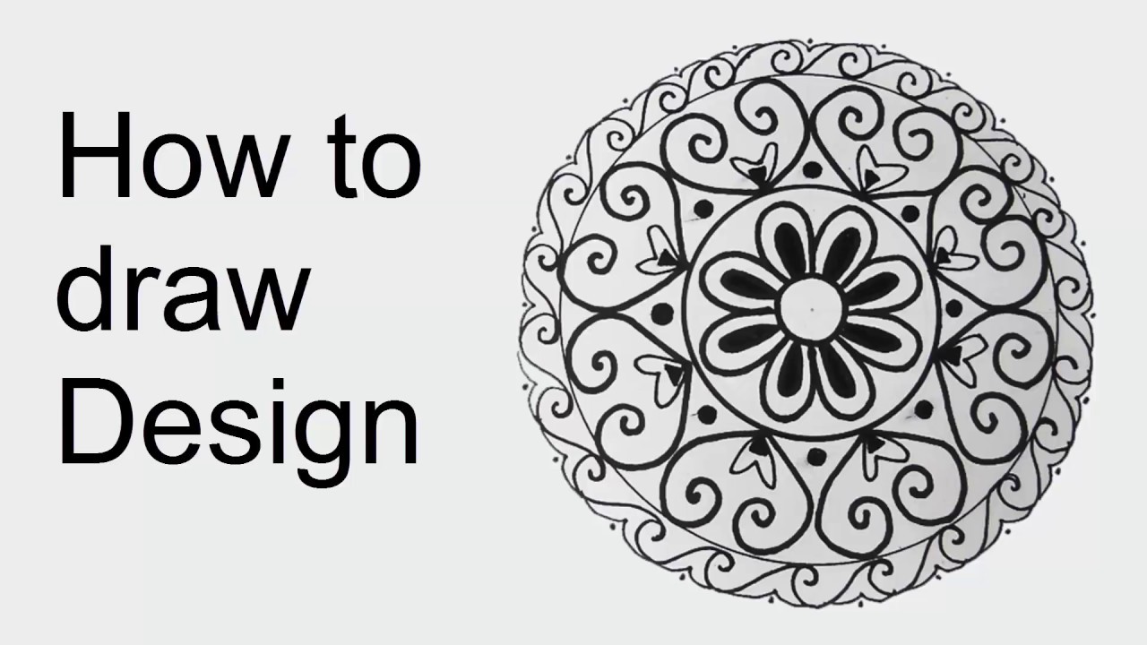 How to draw Design. alpona. noksha- Sayataru Creation