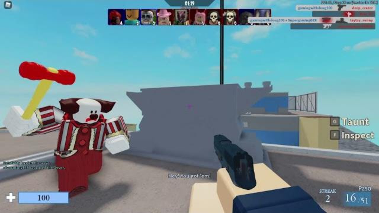 CLOWN INFECTION EVENT In ARSENAL Funny Moments (ROBLOX) - YouTube