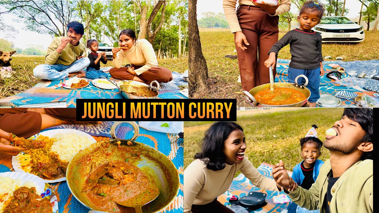 Jungli Mutton Curry In Jungle 😋 - YouTube