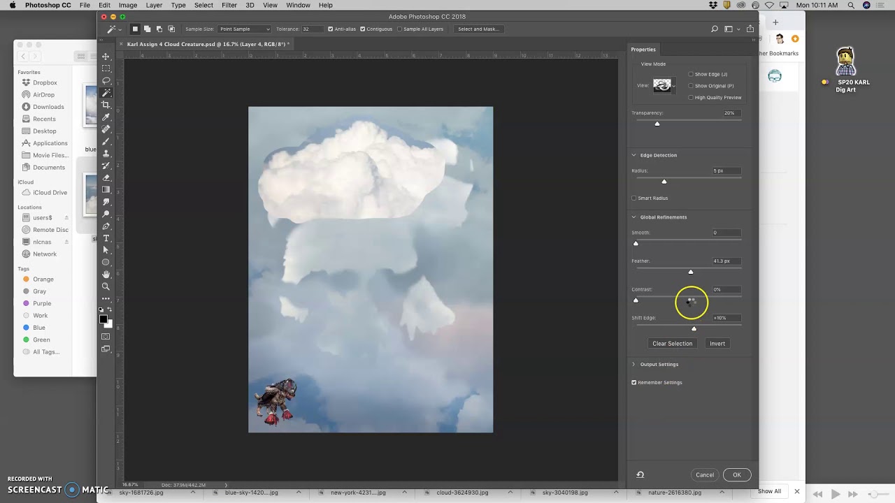 3 Compositing with More Cloud References to Make it More Believable ...