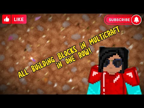 LET'S SEE ALL BUILDING BLOCKS IN MULTICRAFT!!! || @bestie_1Multicraft ...