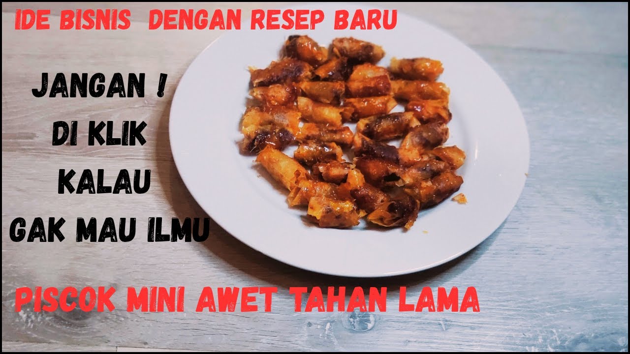 Ide Jualan Piscok Mini ' Dijamin Crispy - YouTube
