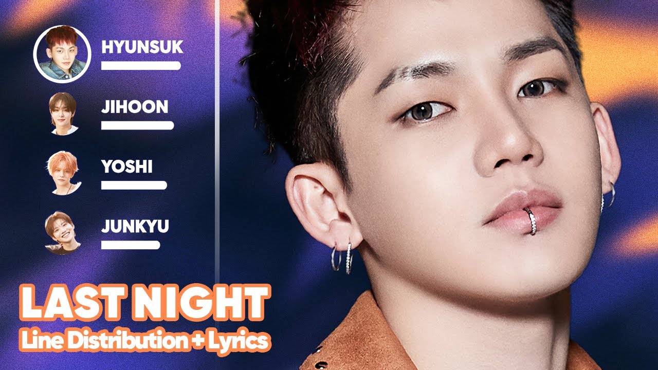 TREASURE - LAST NIGHT (Line Distribution + Lyrics Karaoke) PATREON ...