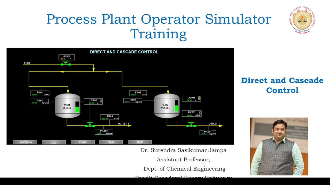 (11) Direct and Cascade Control....Simulator Training...(Process ...