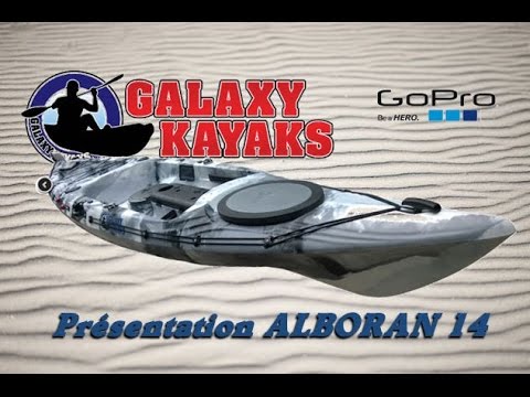 GALAXY KAYAK - Présentation ALBORAN 14 Kayak de pêche en mer - YouTube