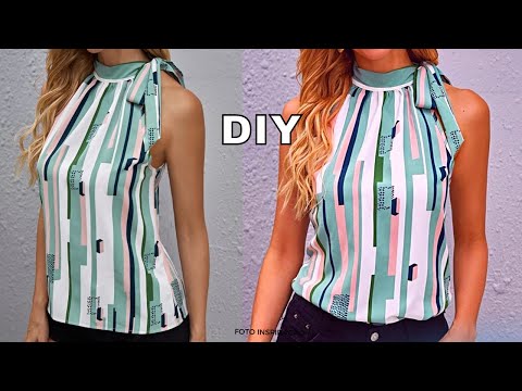 COMO FAZER BLUSA CAVA AMERICANA FÁCIL SEM MOLDE