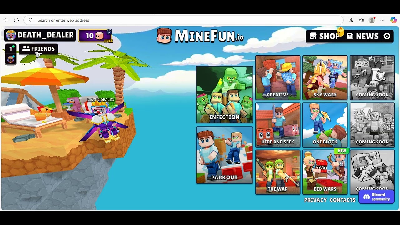 How to play Minefun.io|toturial|Drakon Gaming - YouTube