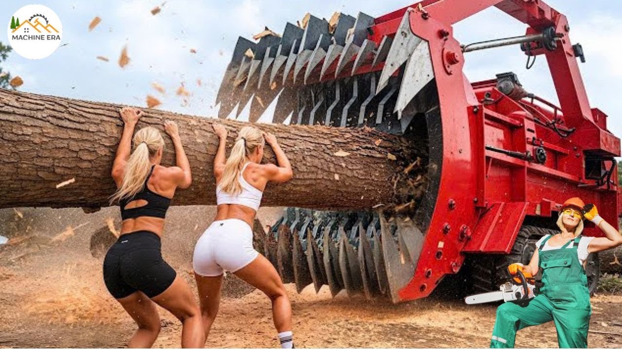 Extreme Dangerous Fastest Big Chainsaw Cutting Tree Machines | Monster ...