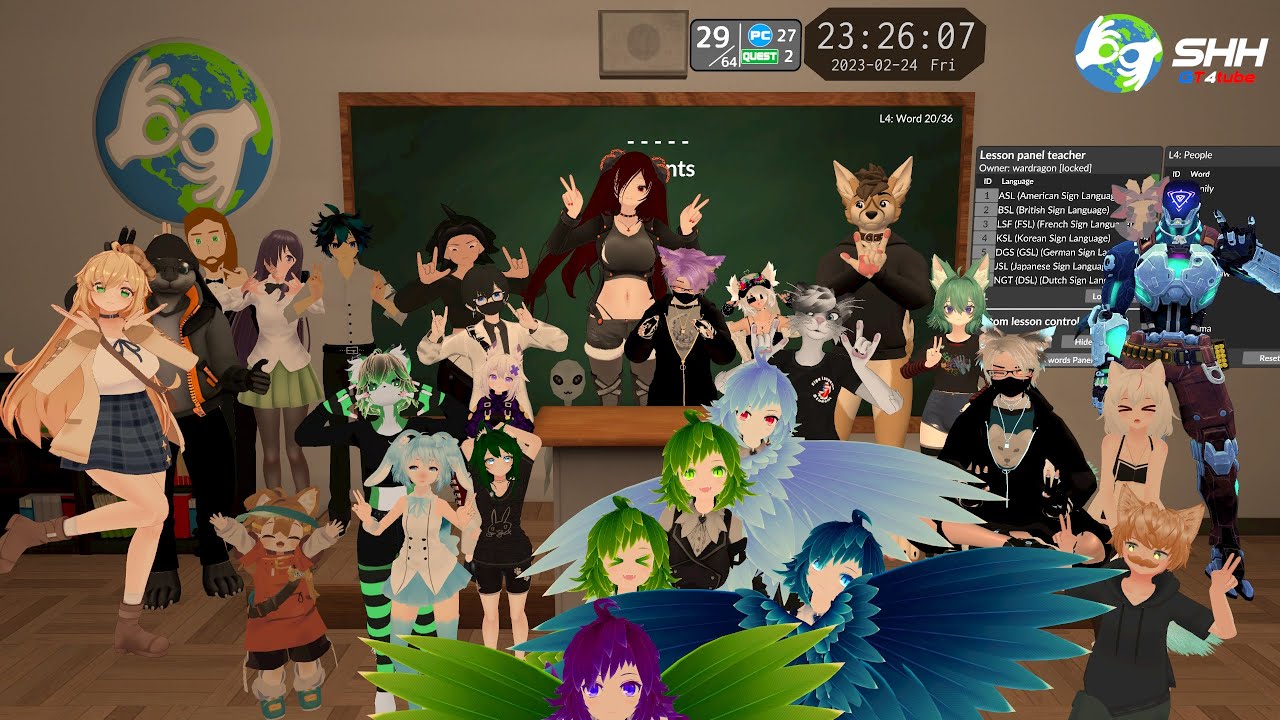 Helping Hands ASL VRChat class 24-02-2023 - YouTube