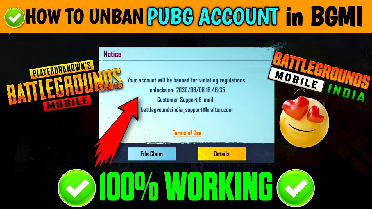🔥How To UNBAN PUBG Mobile Account | BGMI ACCOUNT BAN ?PUBG ACCOUNT ...
