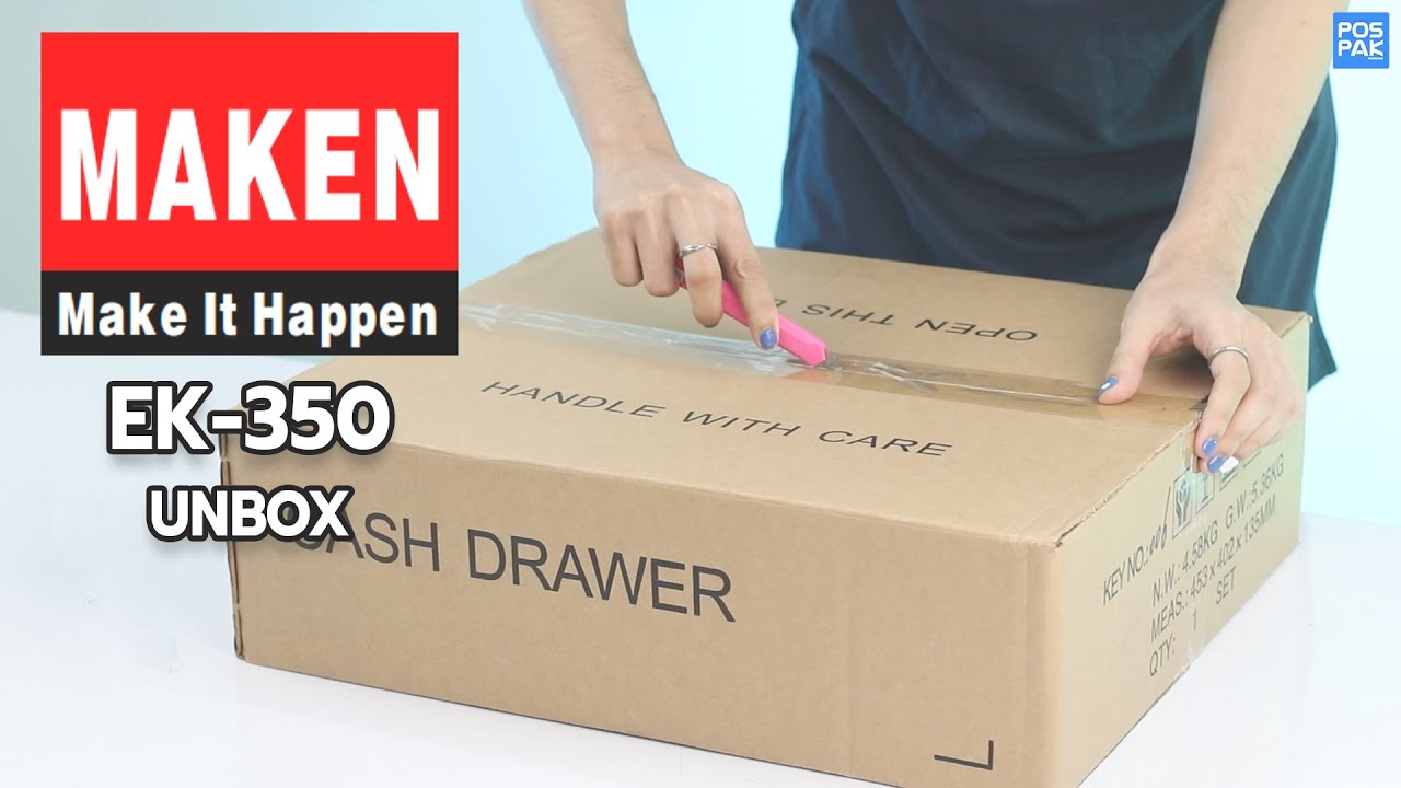 MAKEN EK-350 ลิ้นชักเก็บเงิน | UNBOX - YouTube