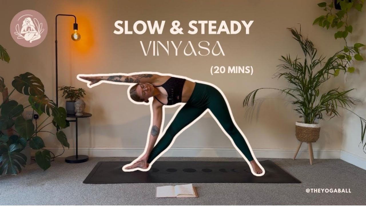 Slow and Steady Vinyasa | 20 Minute Stretch and Flow - YouTube